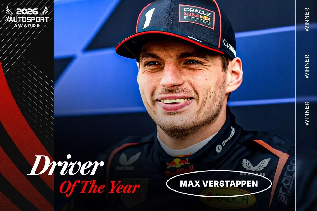 Verstappen Wins Driver Award